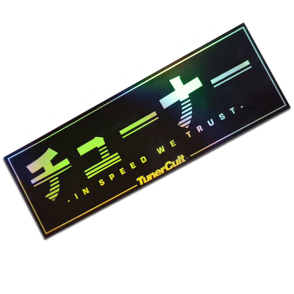 JDM In Speed We Trust Sticker - Tuner Cult